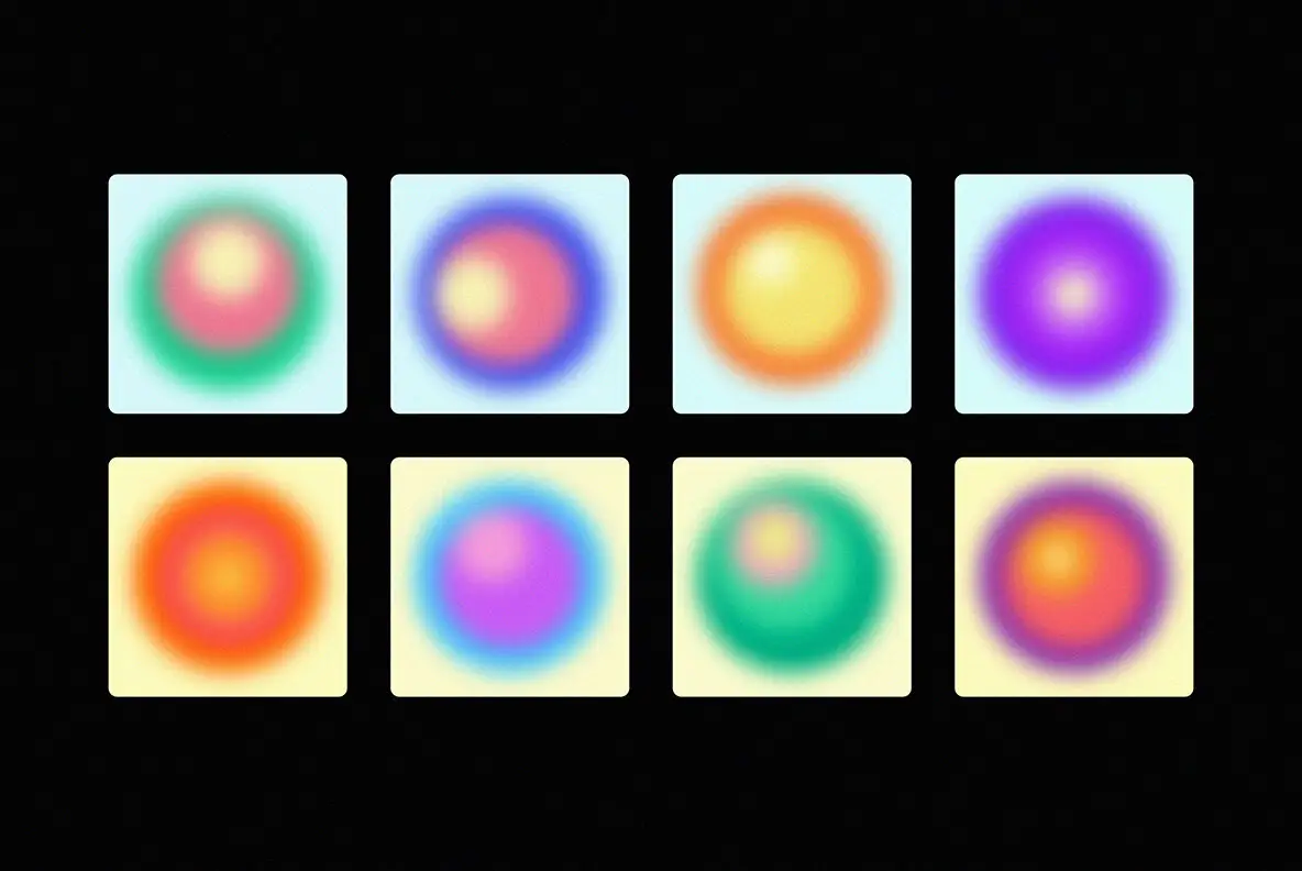 Round Circle Gradient Textures Pack Graphics - YouWorkForThem
