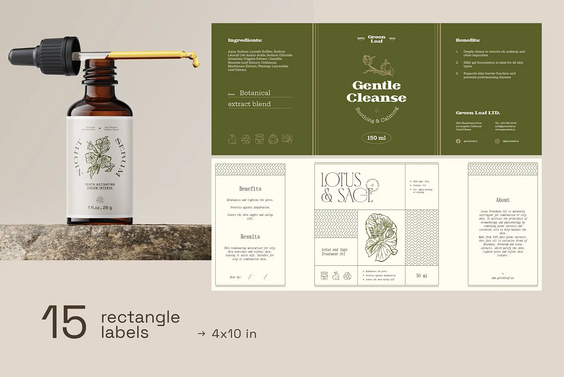 Cosmetics Label Collection Mockups - YouWorkForThem