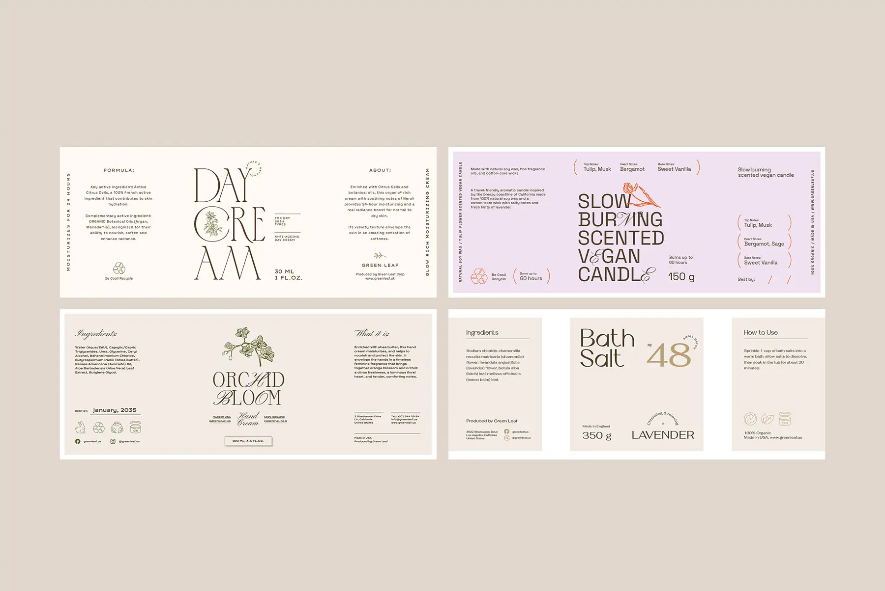 Cosmetics Label Collection Mockups - YouWorkForThem