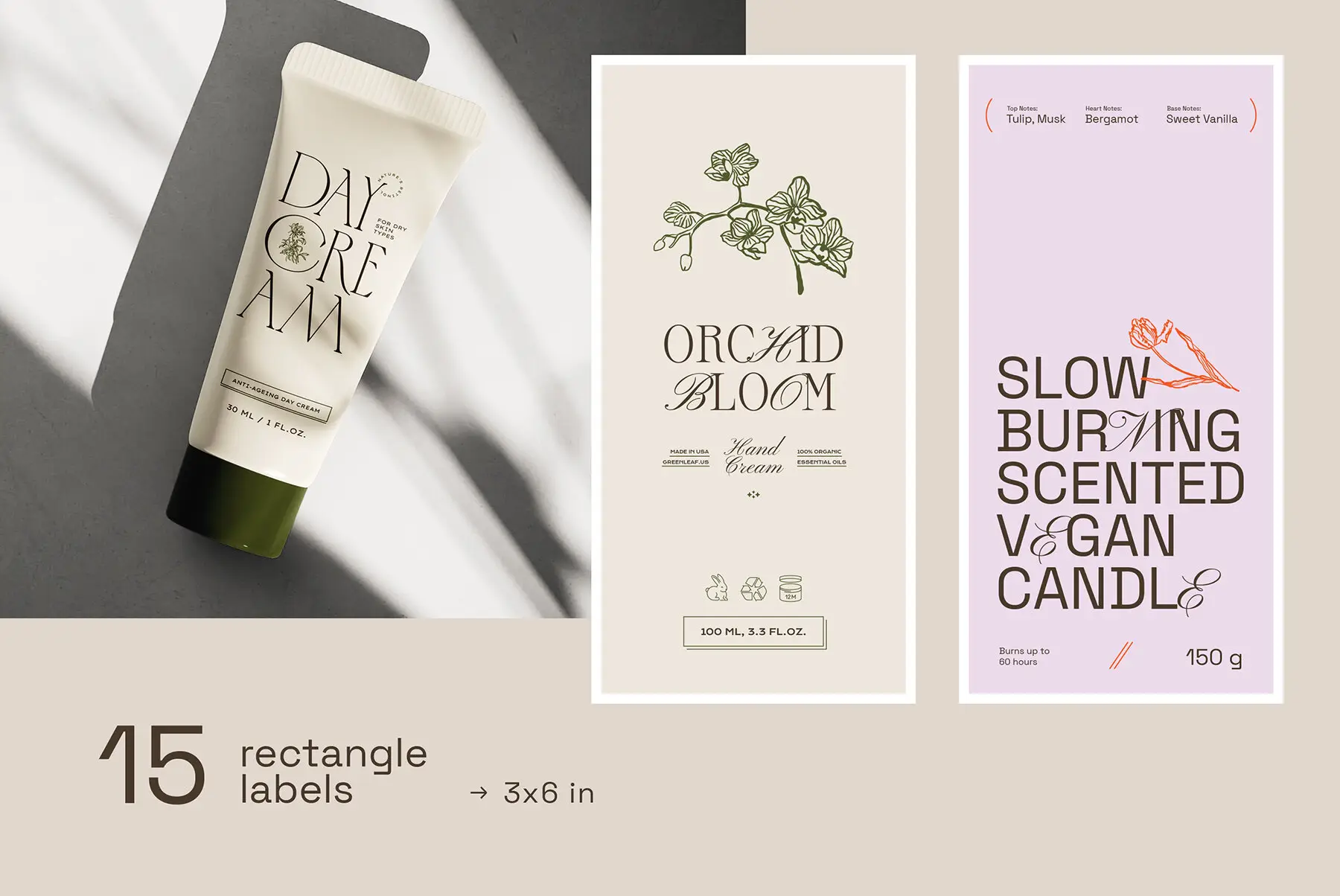 Cosmetics Label Collection Graphics - YouWorkForThem