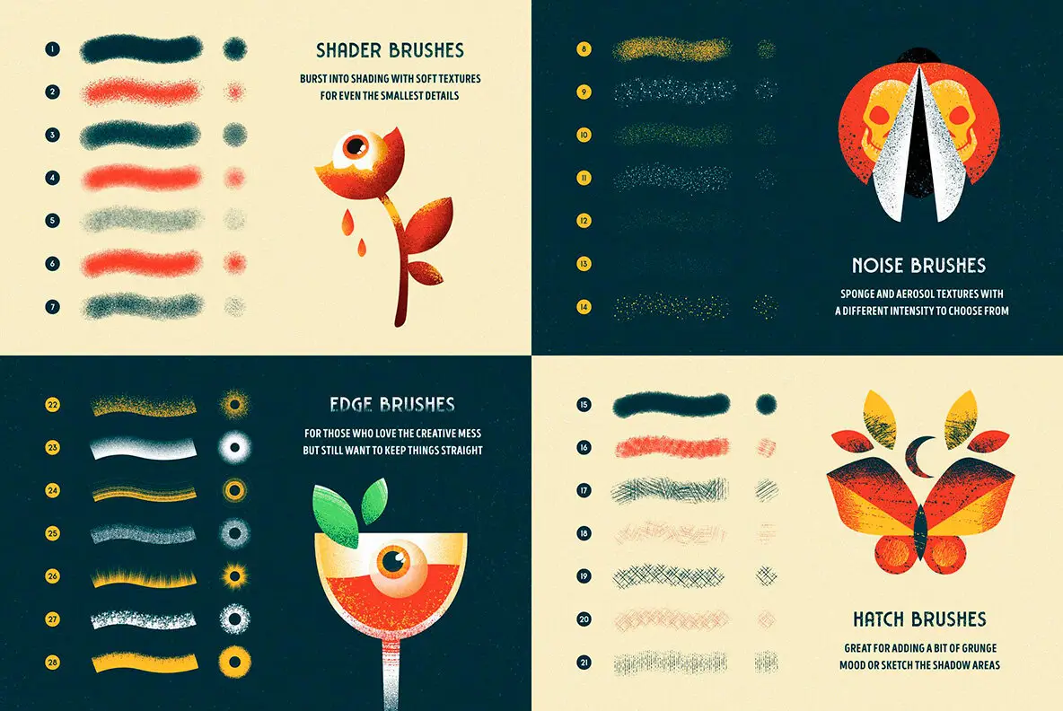 Illustrator Brushes Bundle - YouWorkForThem