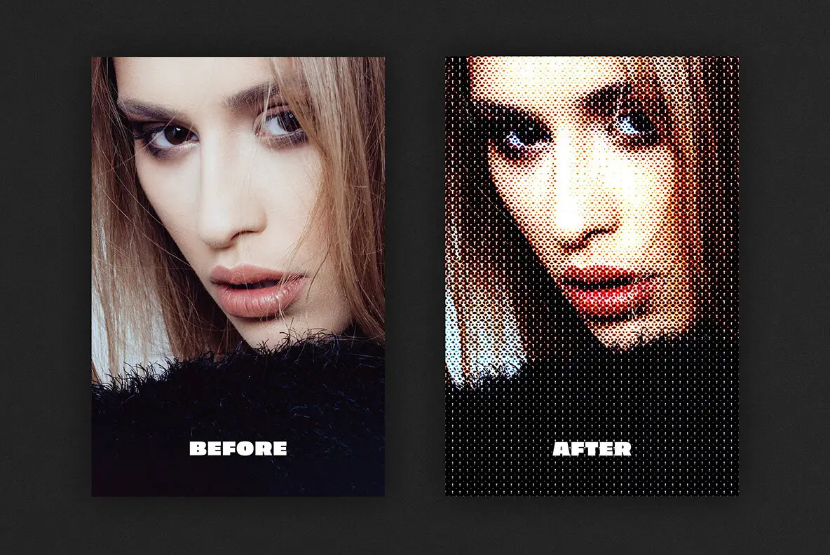 Halftone Photo Effect - YouWorkForThem