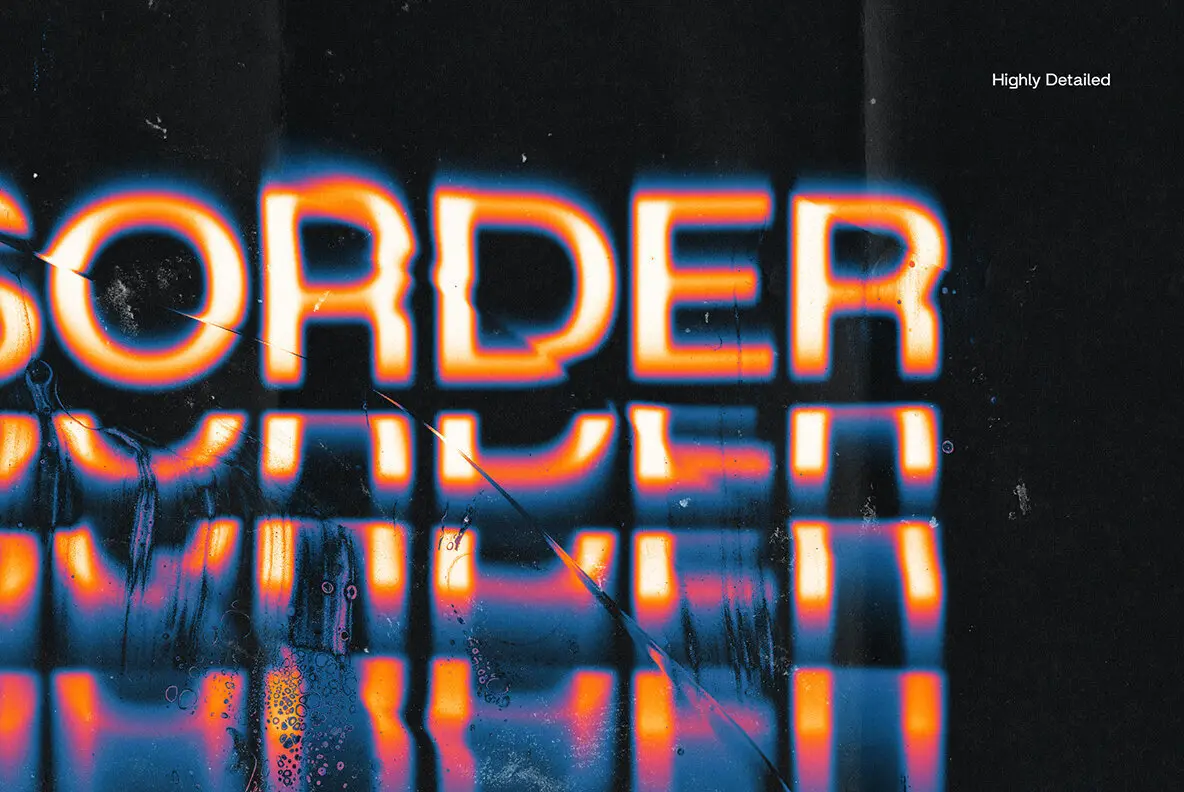 Disorder Text Distortion Effect - YouWorkForThem