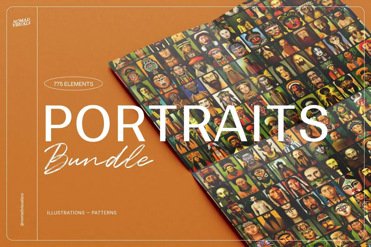 Portraits Illustrations Bundle Graphics - YouWorkForThem