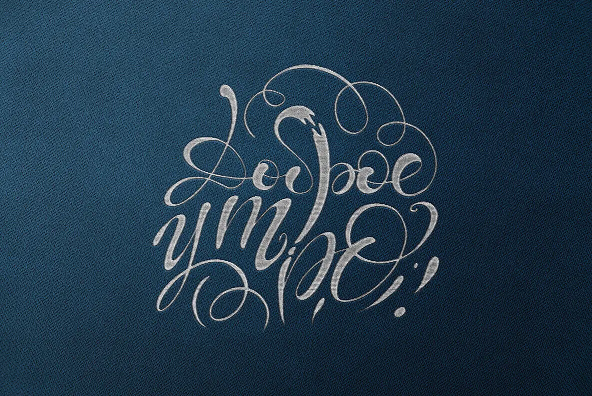 Stitching Embroidery Mockup Graphics - YouWorkForThem