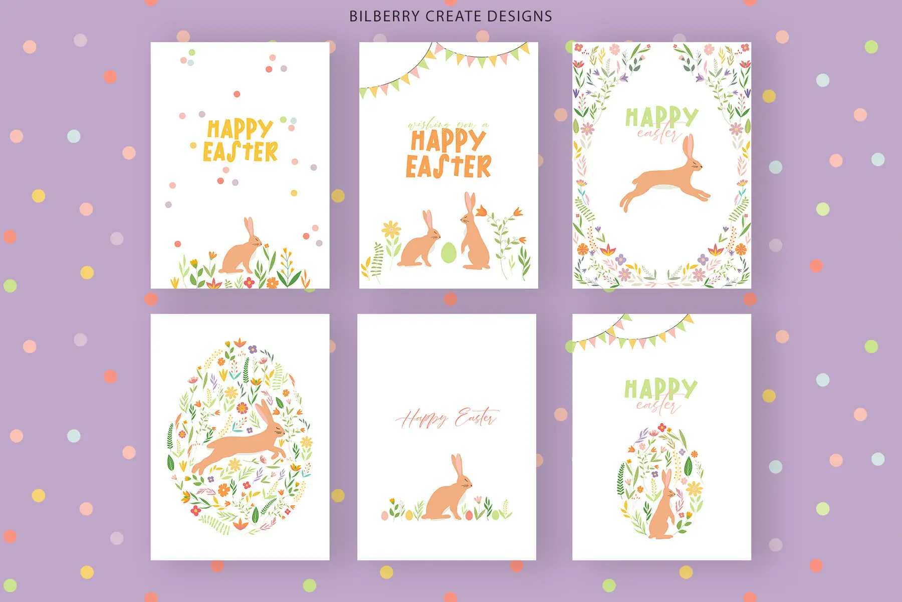 Happy Easter Art Set Graphics - YouWorkForThem