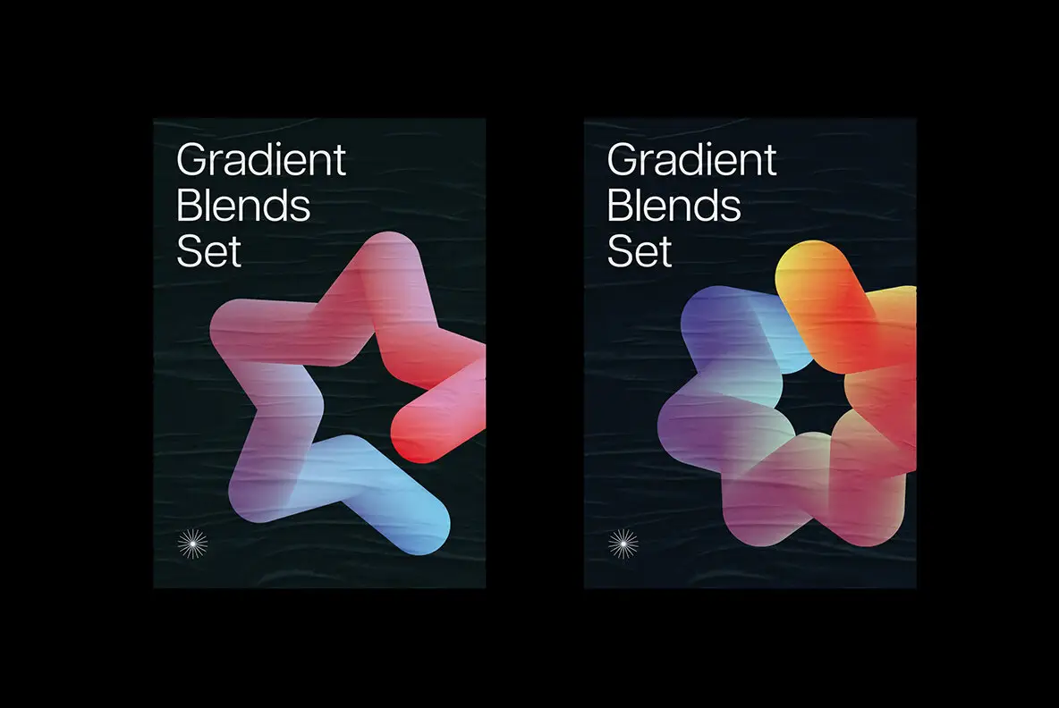 Gradient Blends Set Graphics - YouWorkForThem