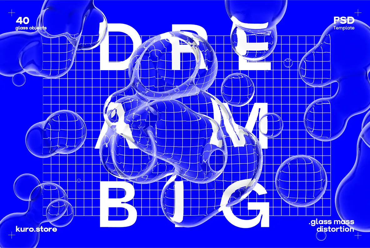 Glass Mass Distortion Graphics - YouWorkForThem