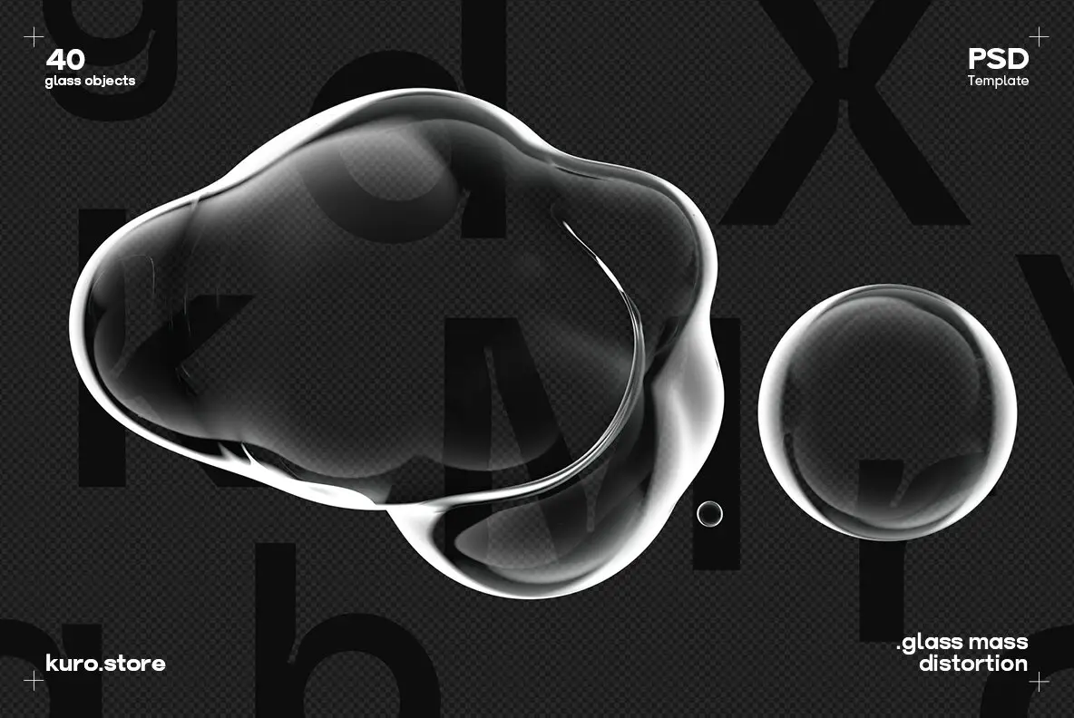 Glass Mass Distortion Graphics - YouWorkForThem