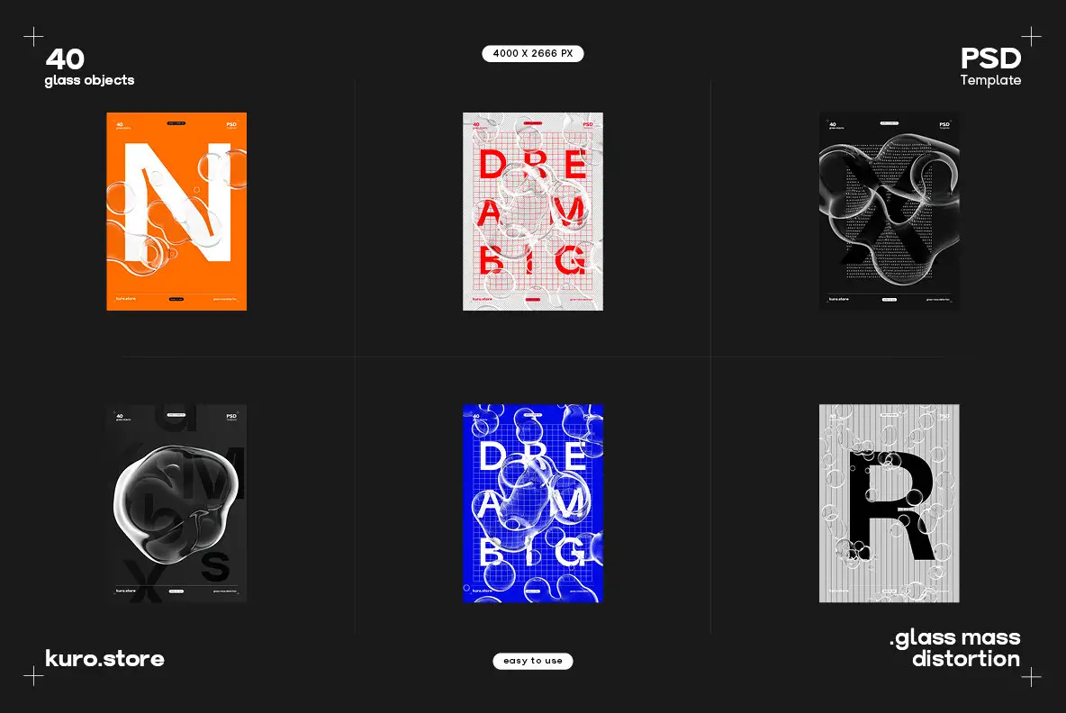 Glass Mass Distortion Graphics - YouWorkForThem