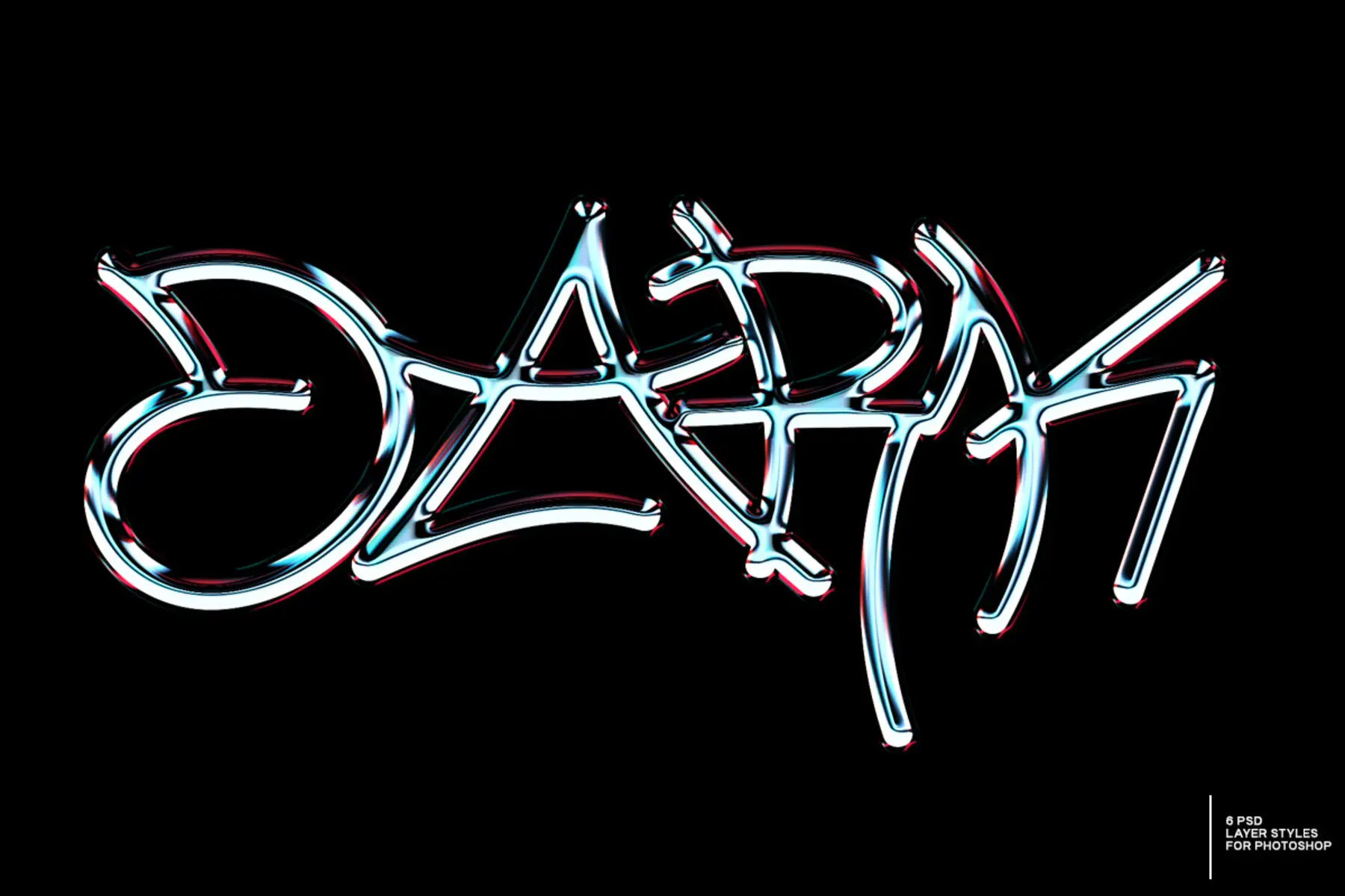 Chrome Text Effect 05 - YouWorkForThem