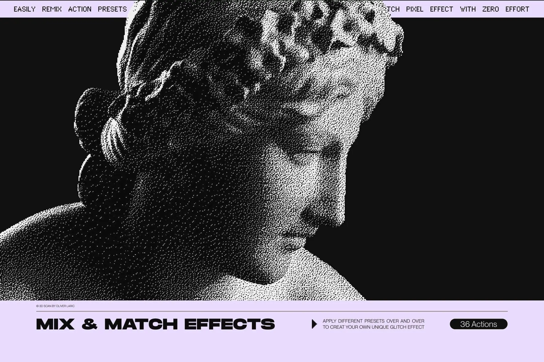 Bitmap LAB – one-click pixel halftone Photoshop action - YouWorkForThem