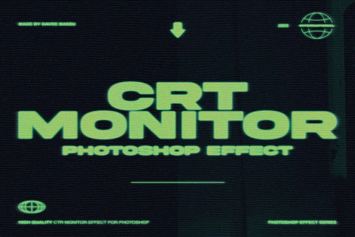 Retro CTR Monitor Effect Graphics - YouWorkForThem