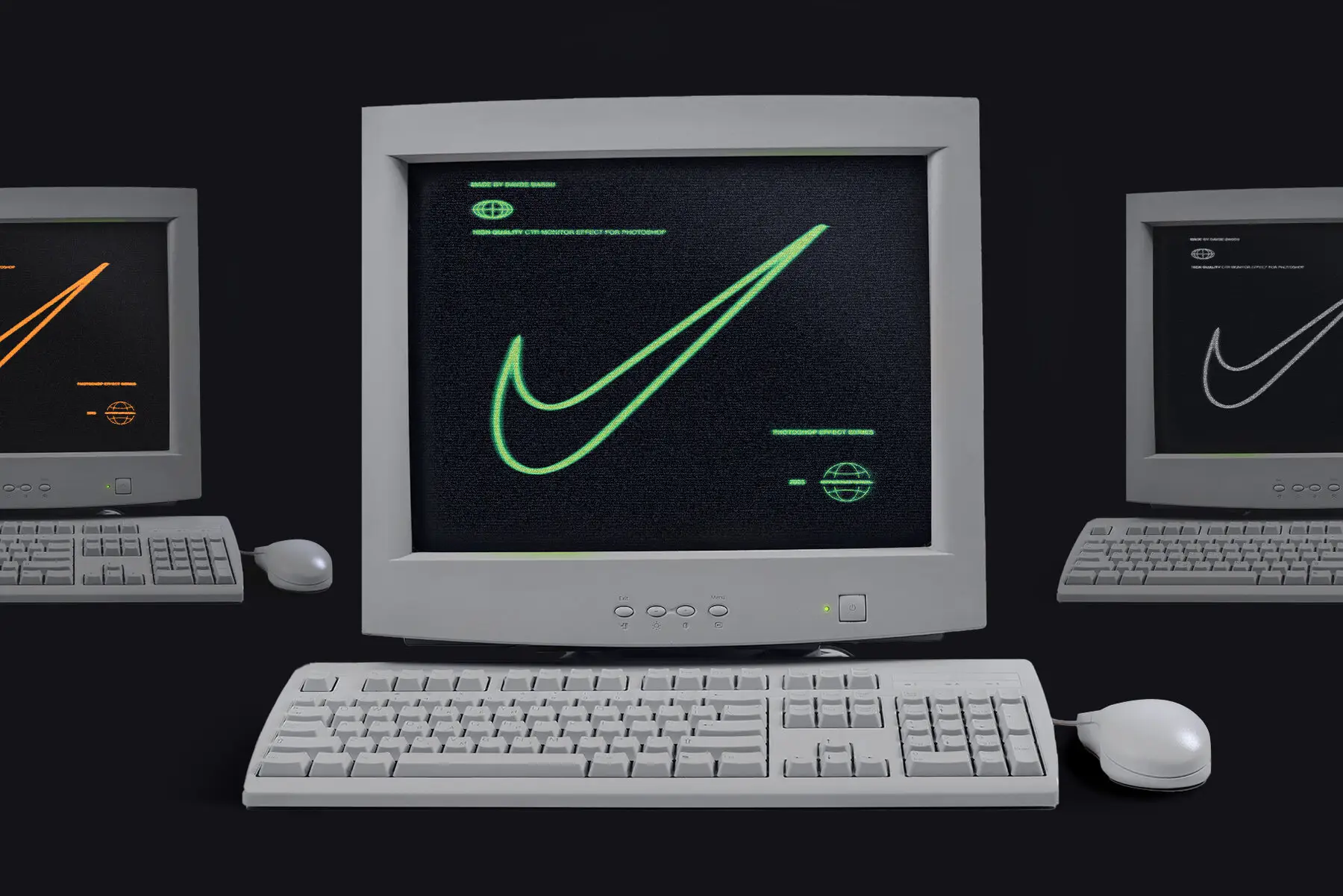 Retro CTR Monitor Effect Graphics - YouWorkForThem