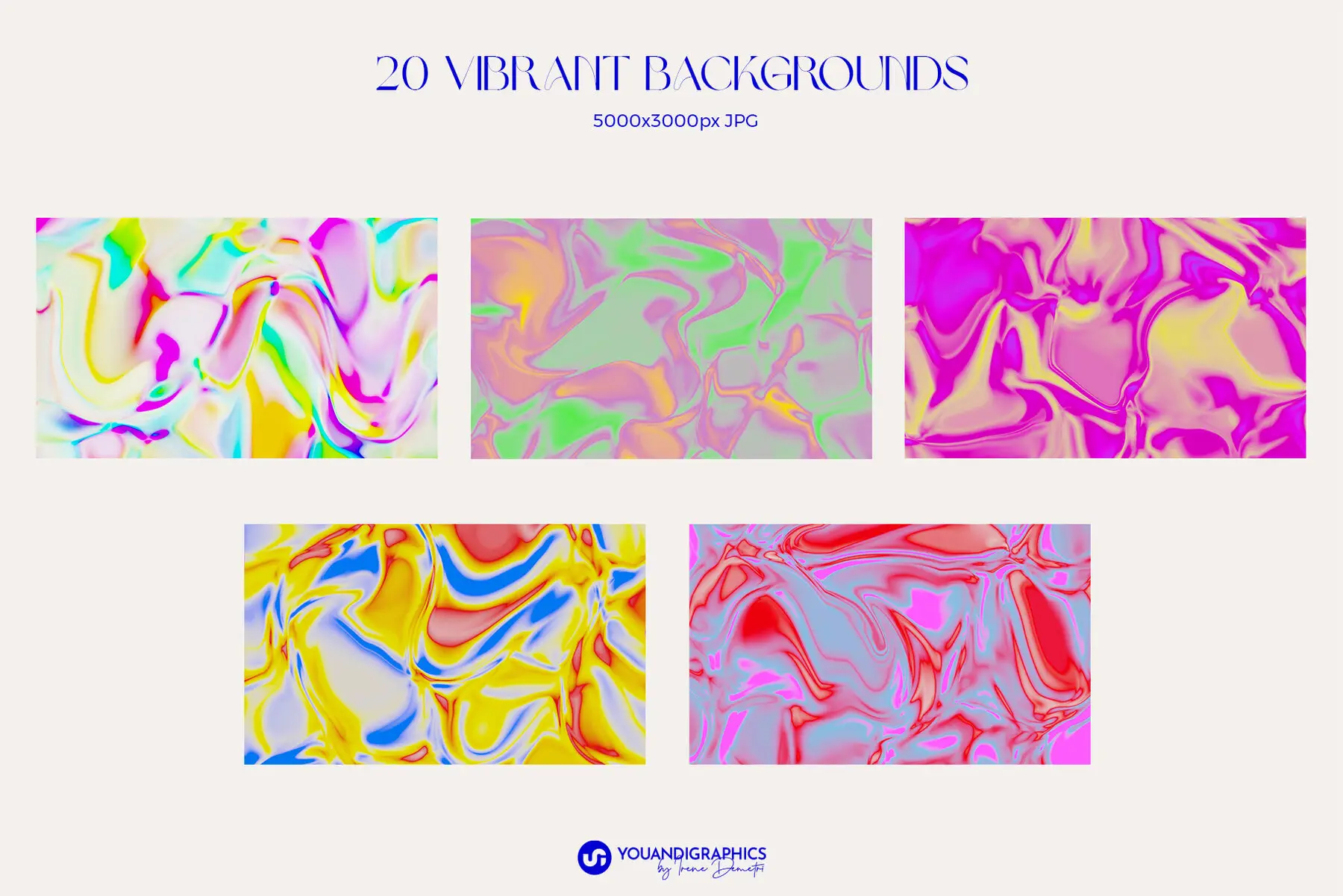 Vibrant Electric Colored Backgrounds Graphics - YouWorkForThem