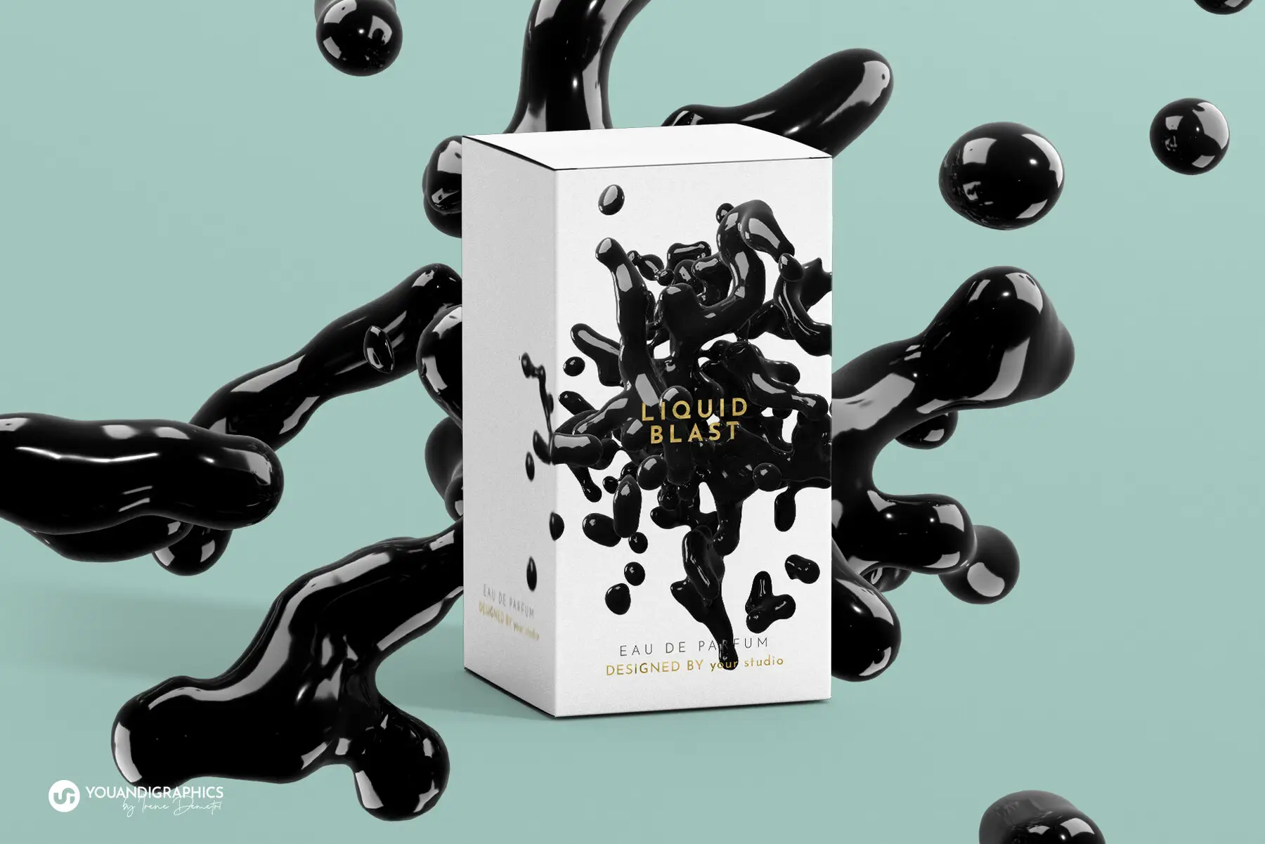 Liquid Blast Abstract 3D Elements Graphics - YouWorkForThem