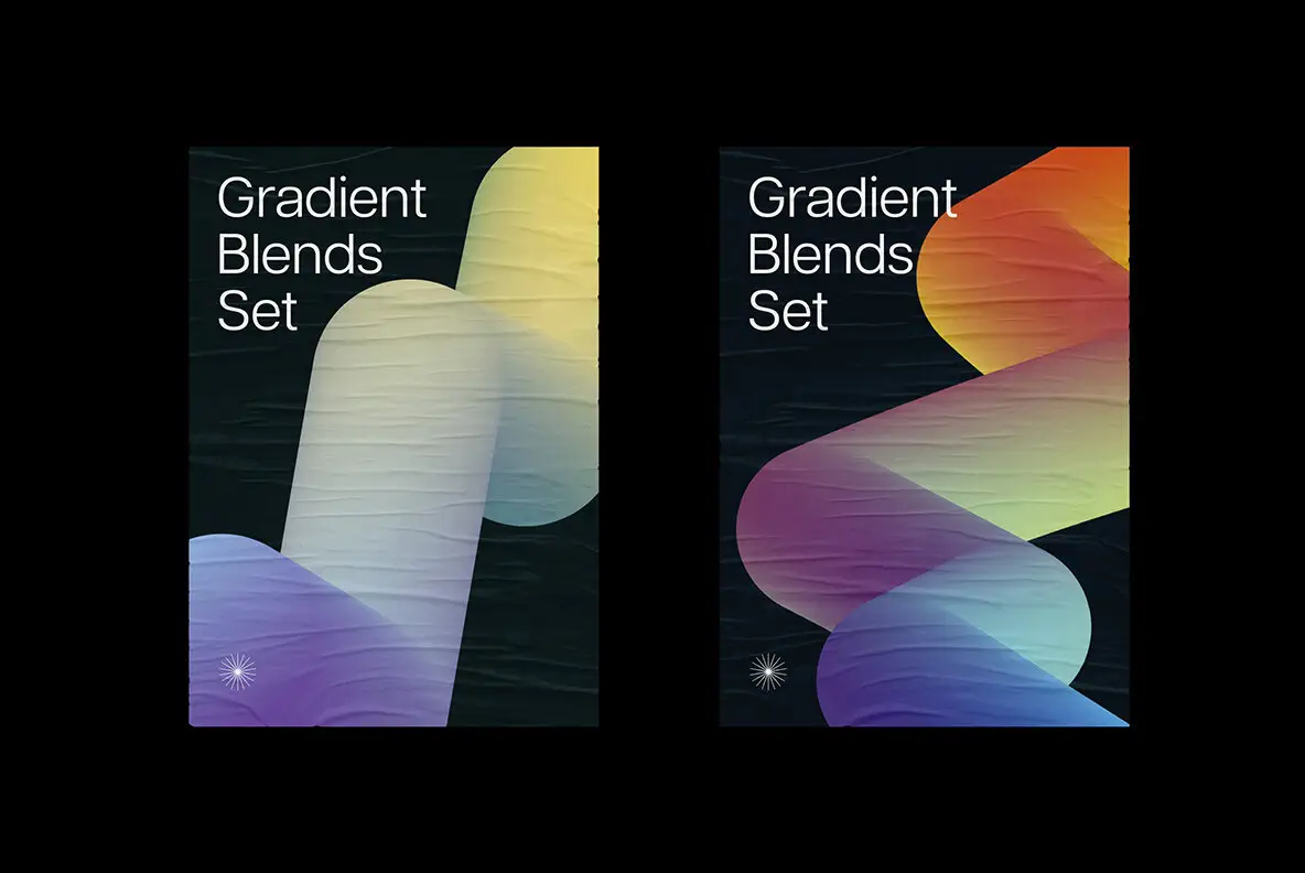 Geometric Gradient Blend Elements Graphics - YouWorkForThem