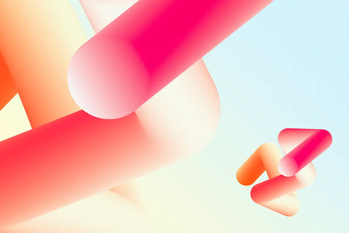 Geometric Gradient Blend Elements Graphics - YouWorkForThem