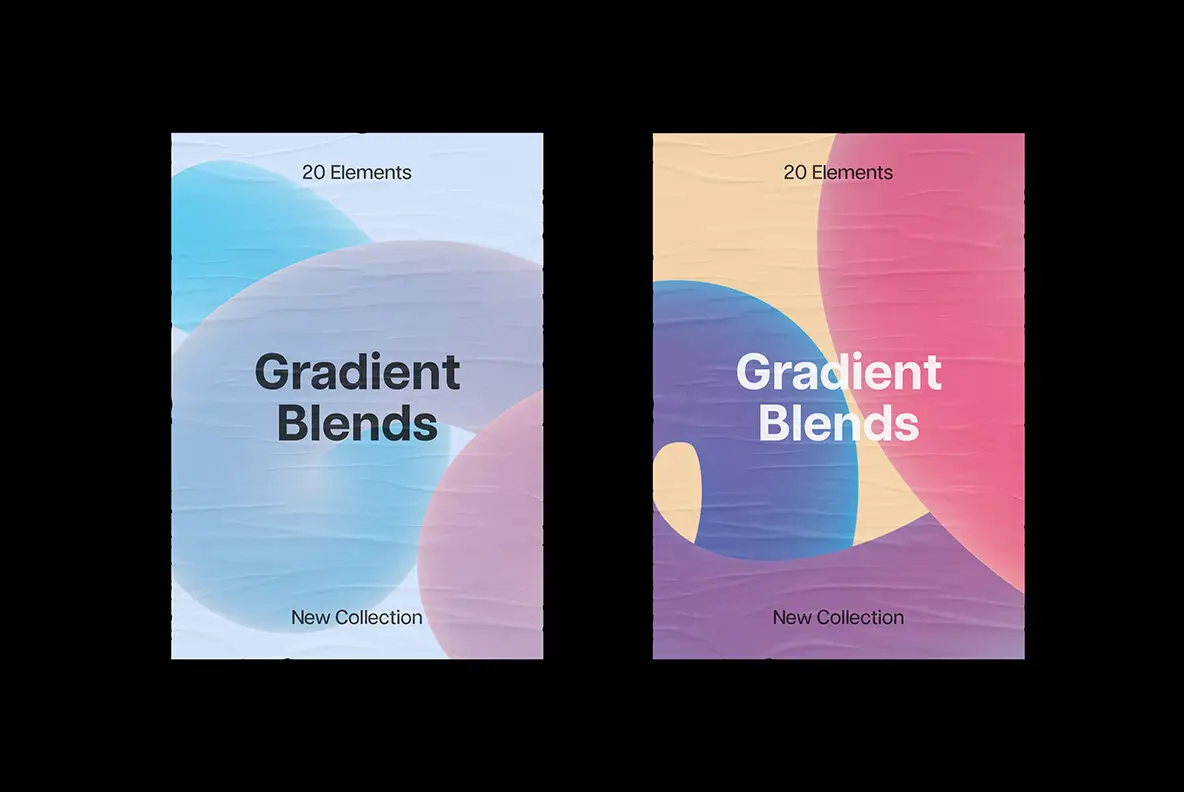 Quirky Gradient Blends Graphics - YouWorkForThem