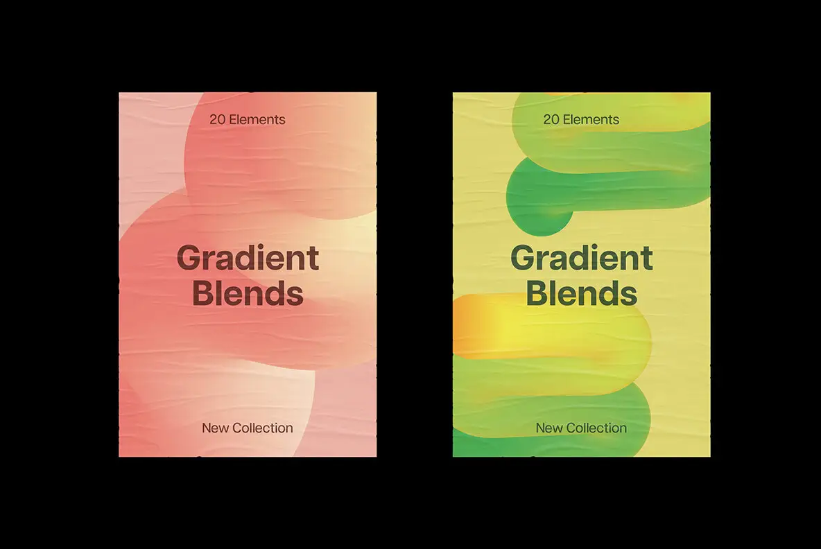 Quirky Gradient Blends Graphics - YouWorkForThem