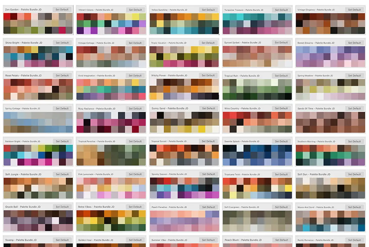 Color Palette Procreate Bundle - YouWorkForThem