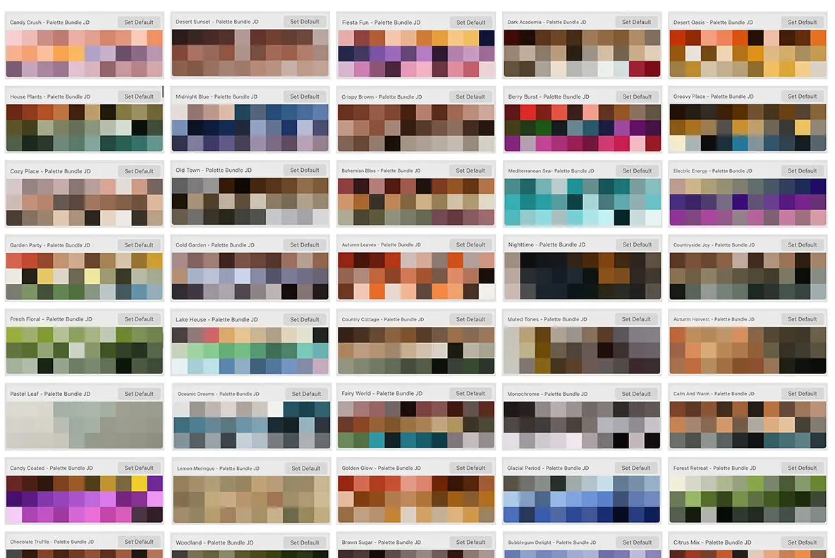 Color Palette Procreate Bundle - YouWorkForThem
