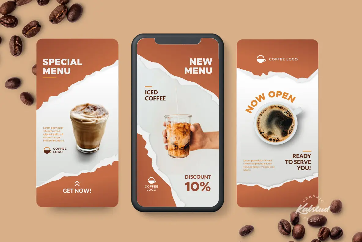 CREMA Coffee Instagram Template Graphics - YouWorkForThem