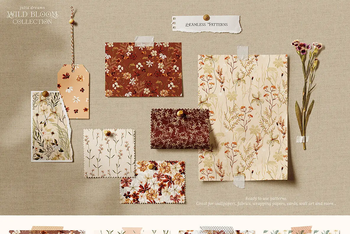 Wild Bloom Collection Illustrations - YouWorkForThem