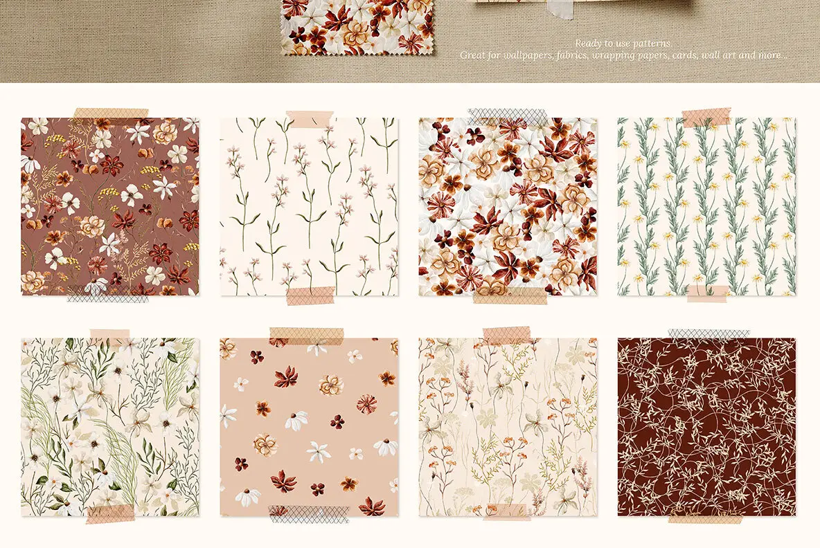 Wild Bloom Collection Illustrations - YouWorkForThem
