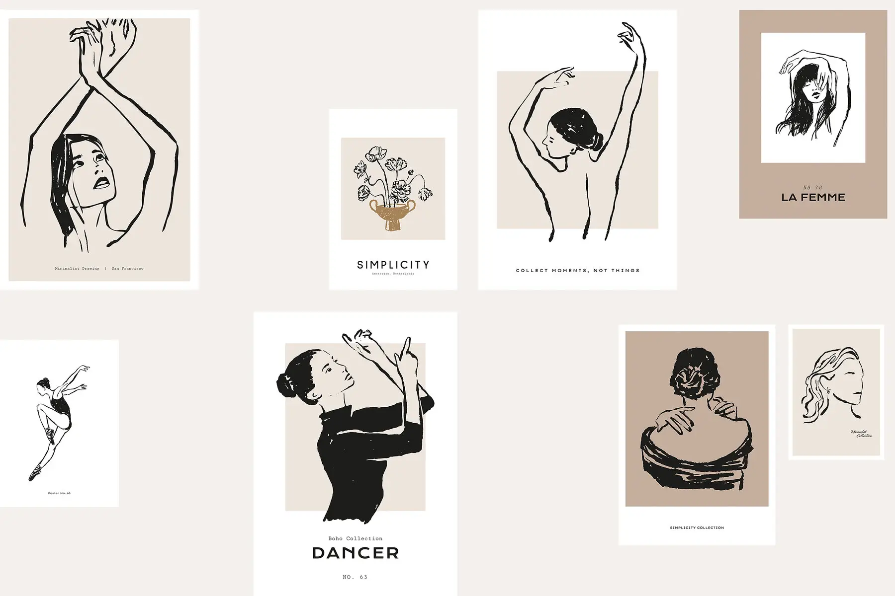 Modern Dance Prints Posters Illustrations - YouWorkForThem
