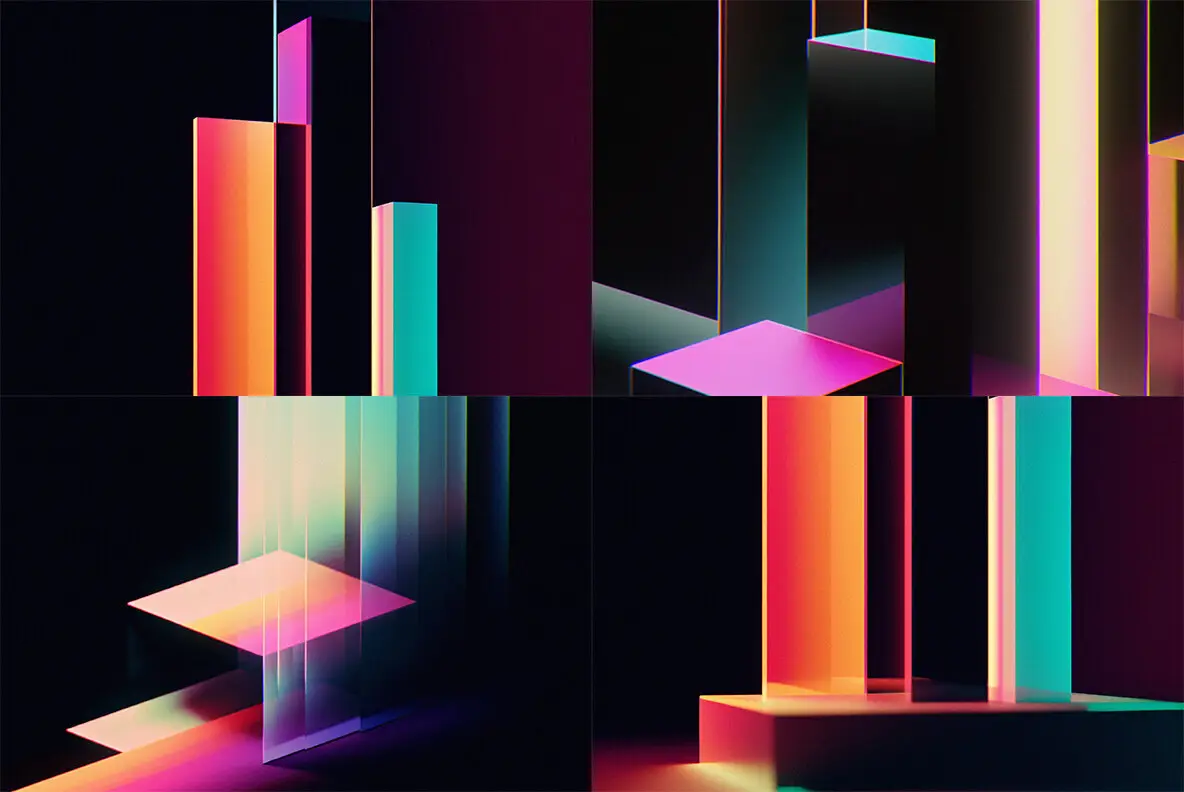 Chromatic Glass Abstract Backgrounds Abstract - YouWorkForThem