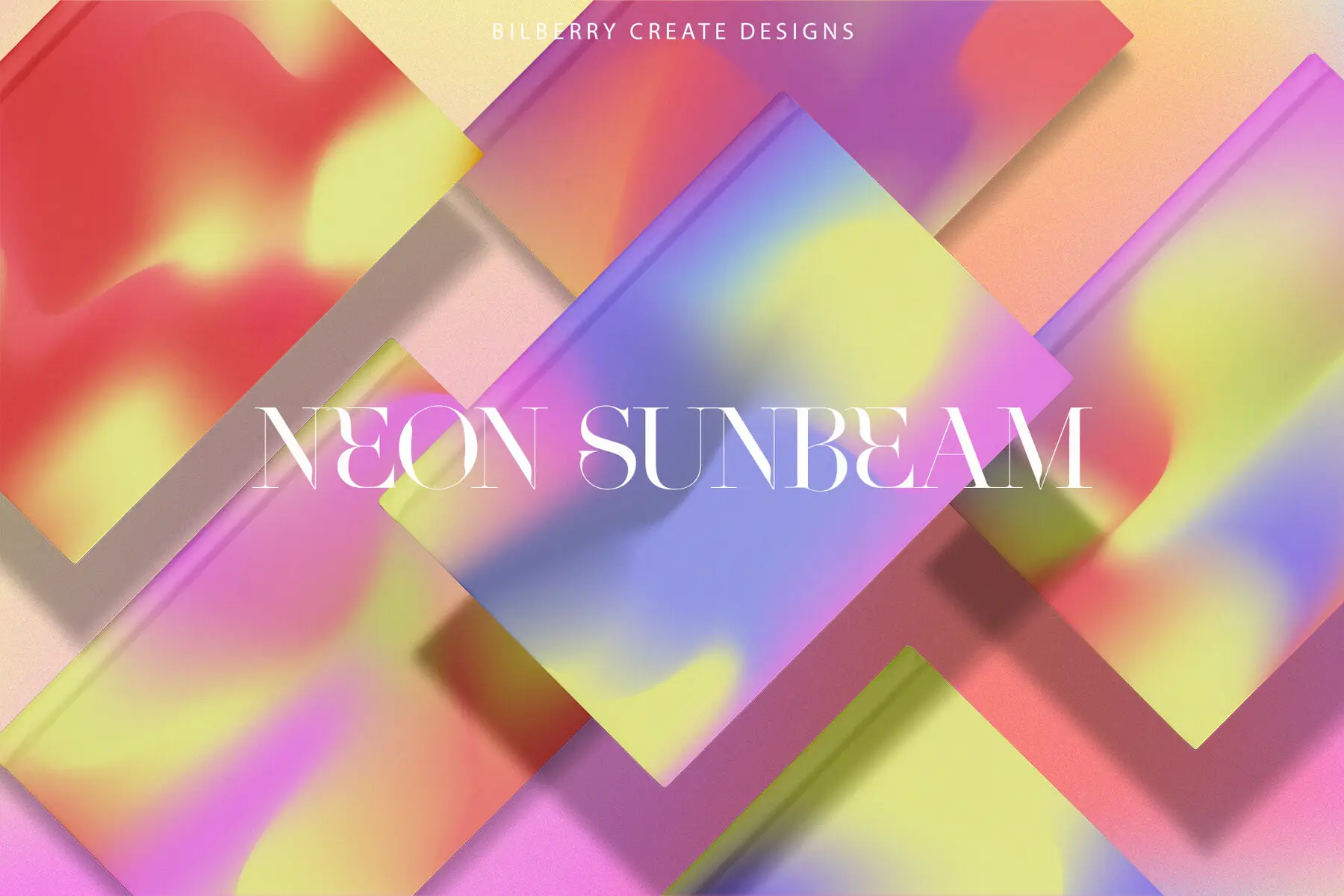 Neon Sunbeam Gradient Background Graphics - YouWorkForThem