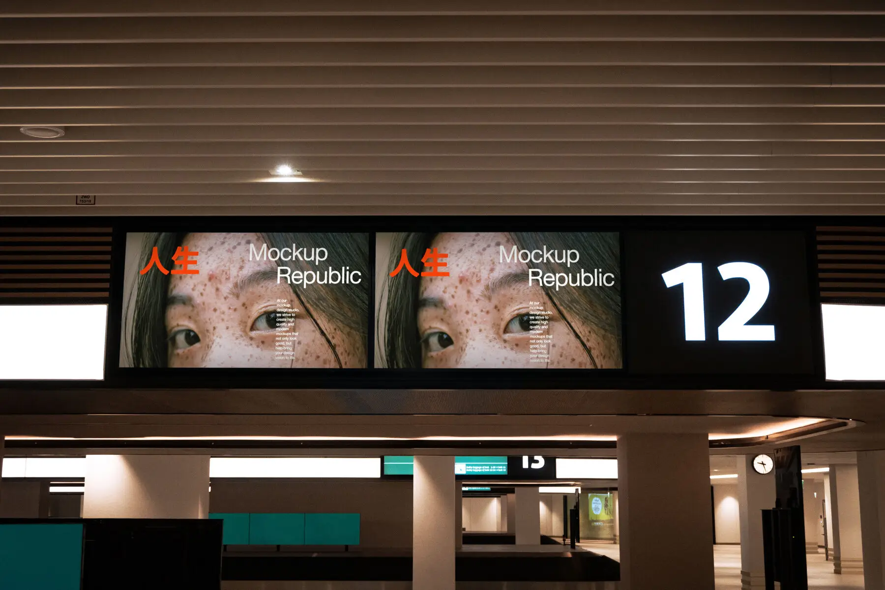 Airport Screen Mockup 002 Graphics - YouWorkForThem