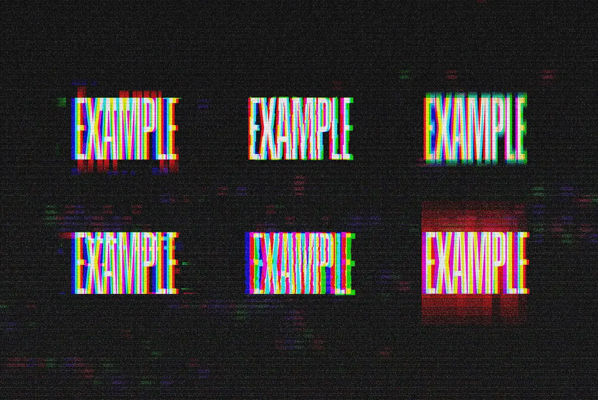 Classic Glitch Effects Collection - YouWorkForThem