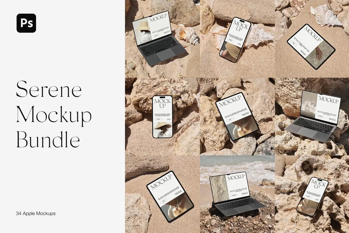 Serene Mockup Bundle Graphics - YouWorkForThem