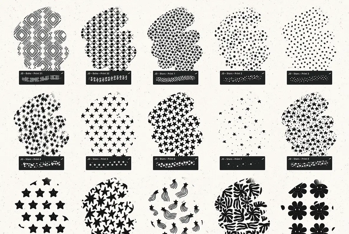 Pattern Brushes For Procreate Vol 1 - YouWorkForThem