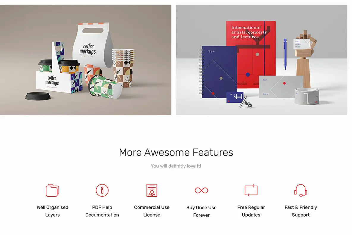 Front View Mockups - Studio Scenes Mockups - YouWorkForThem