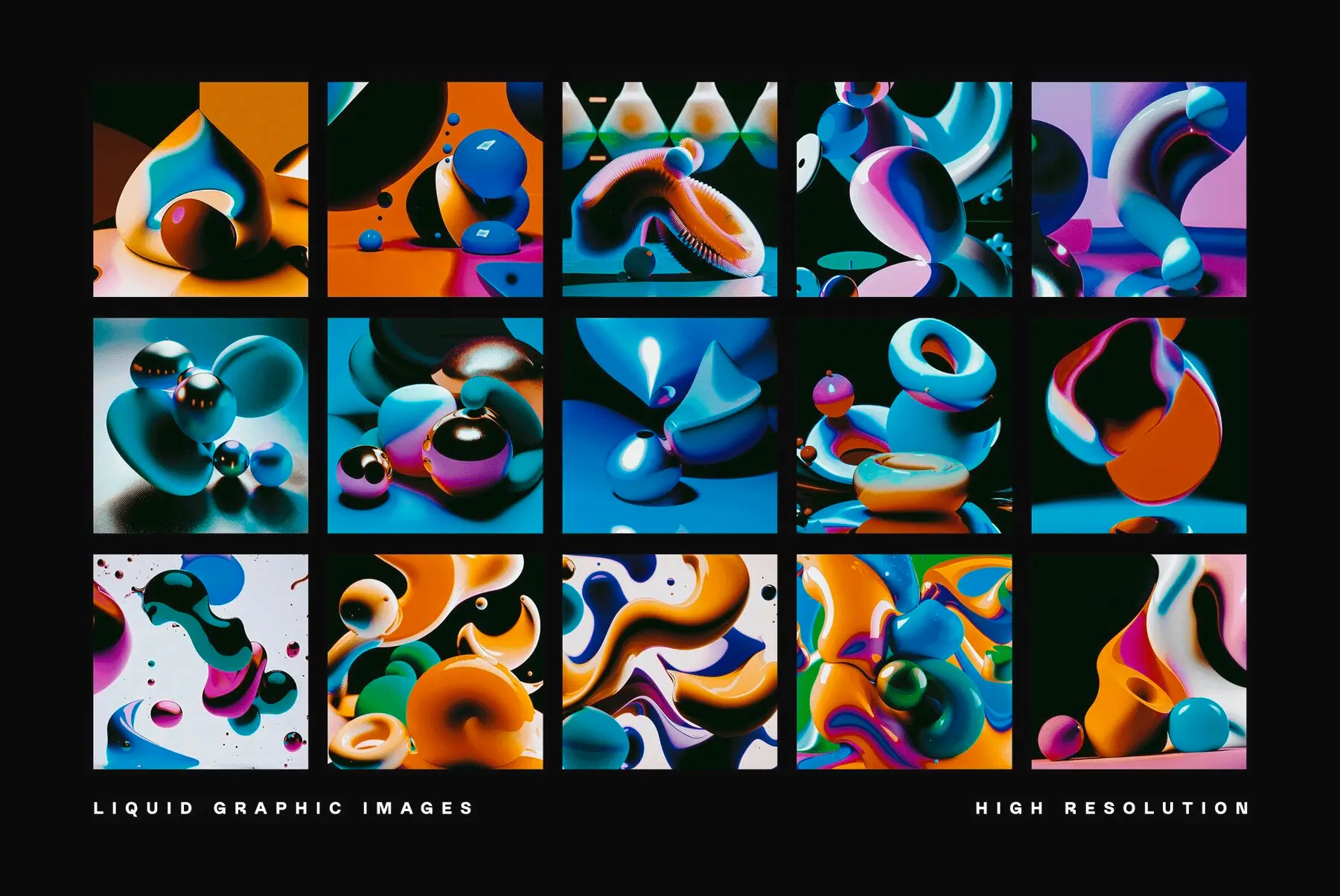 Liquid Graphics: AI-Generated 3D Abstract Imagery for Designers ...