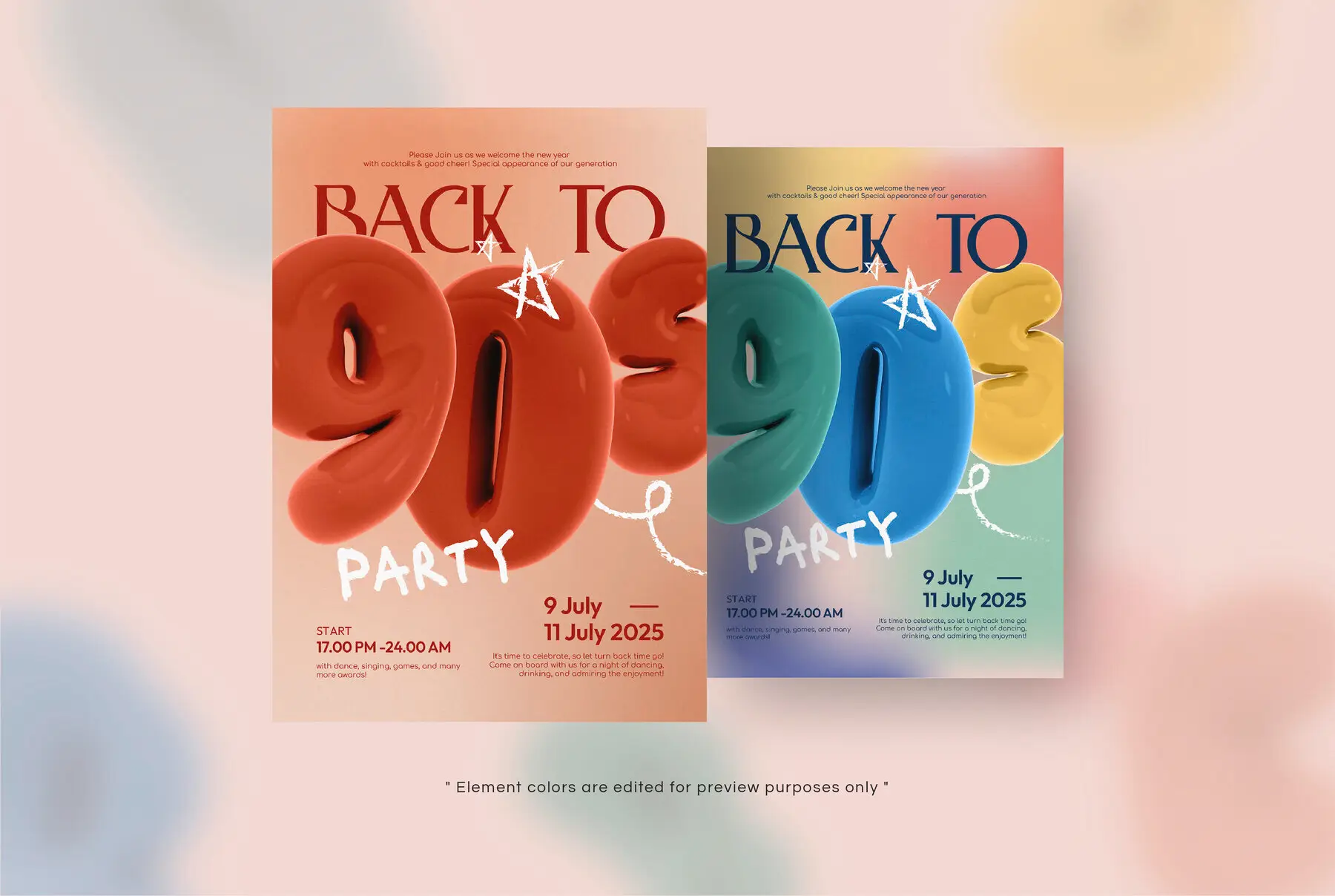 Bubble typography elements Graphics - YouWorkForThem