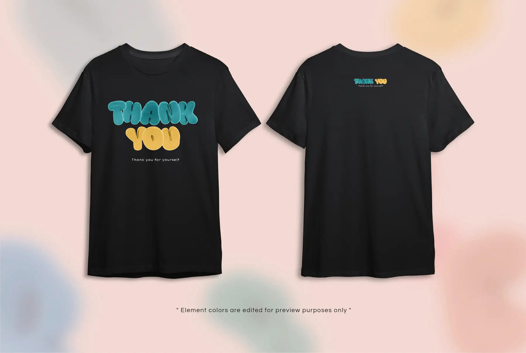 Bubble typography elements Graphics - YouWorkForThem