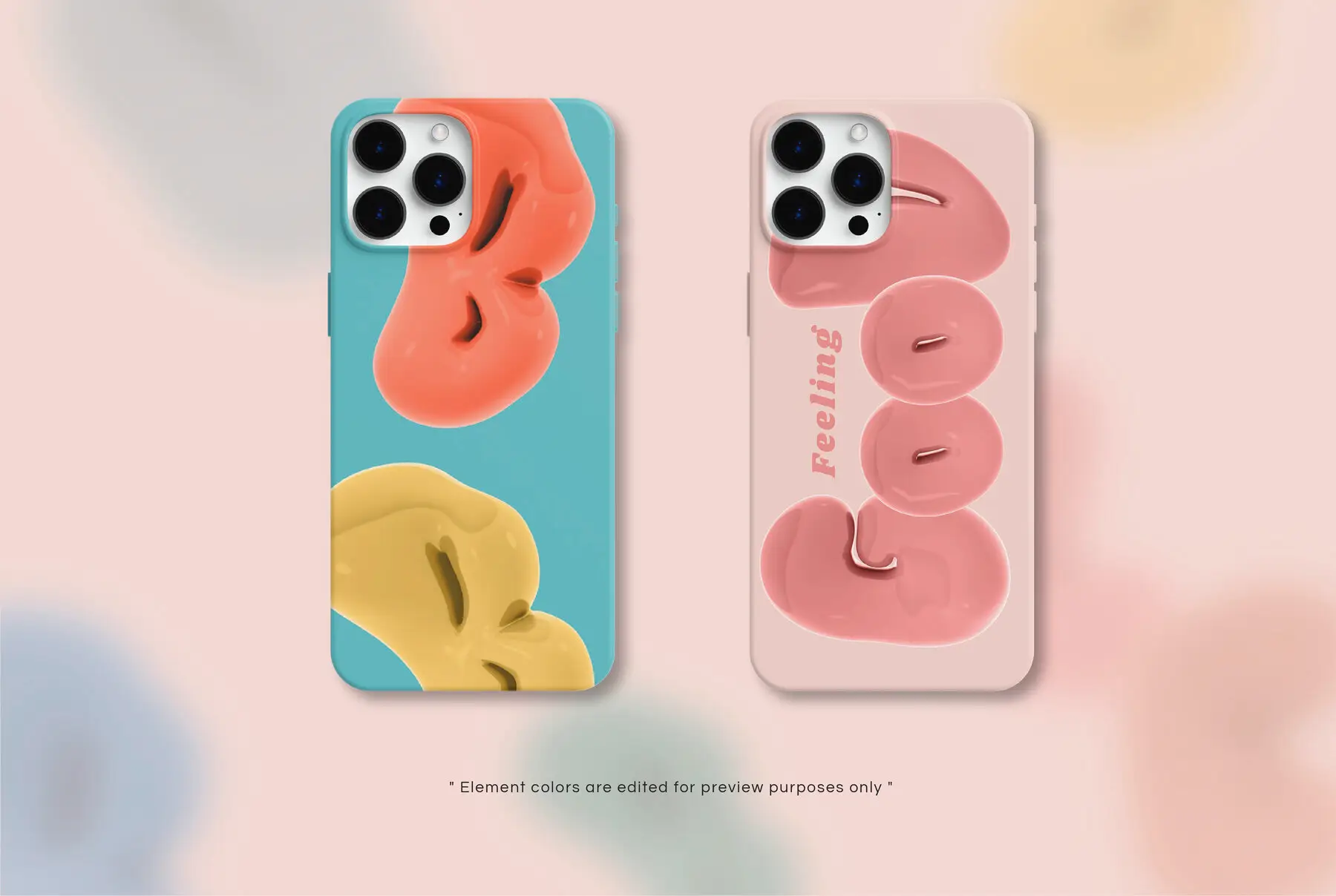 Bubble typography elements Graphics - YouWorkForThem