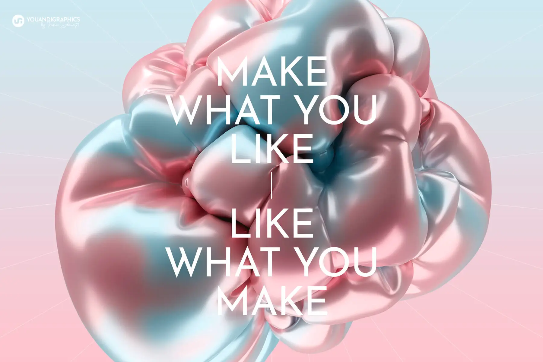 Abstract Inflated 3D Objects Graphics - YouWorkForThem