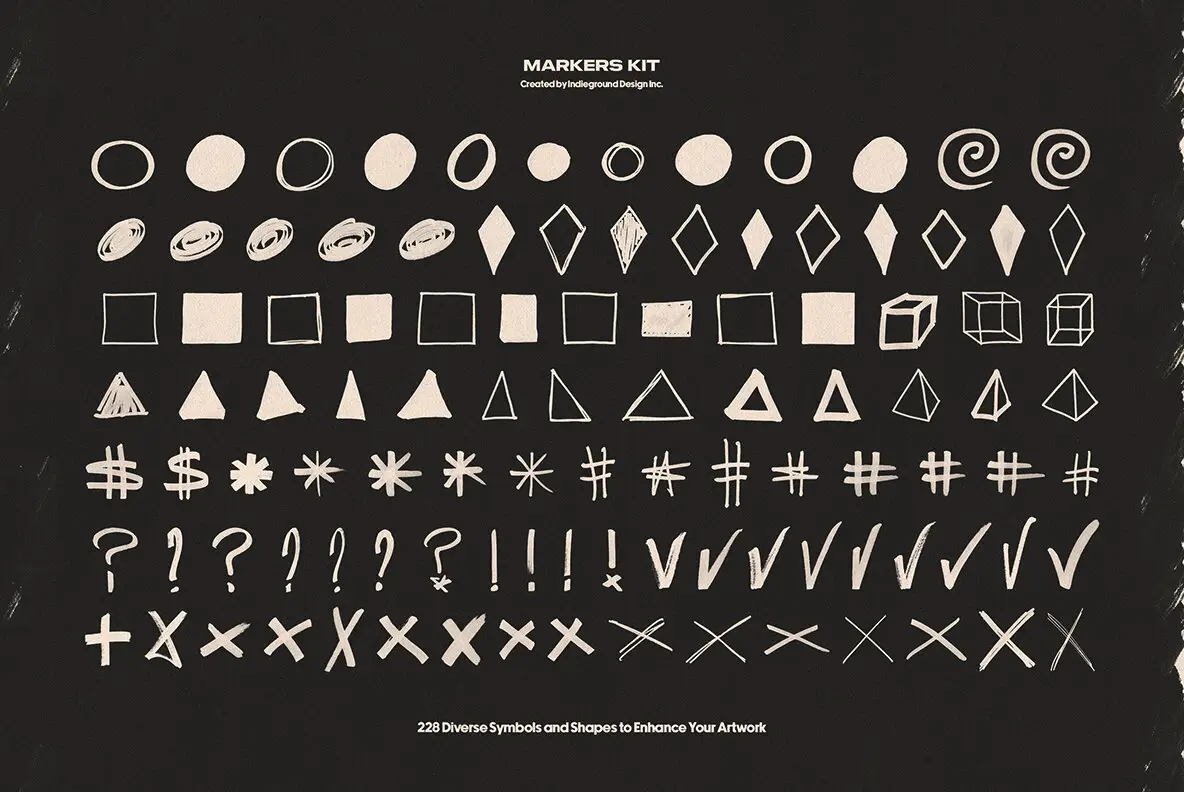 Markers Kit Graphics - YouWorkForThem