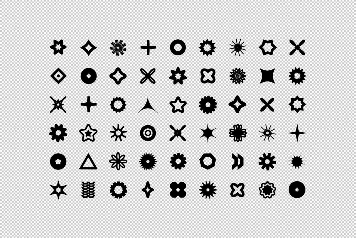 Abstract Geometry Elements Icons - YouWorkForThem