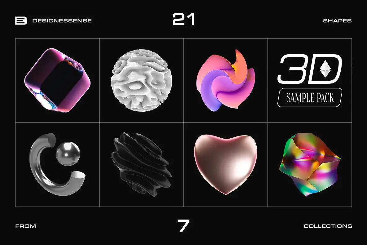 3D SAMPLE PACK 3D - YouWorkForThem