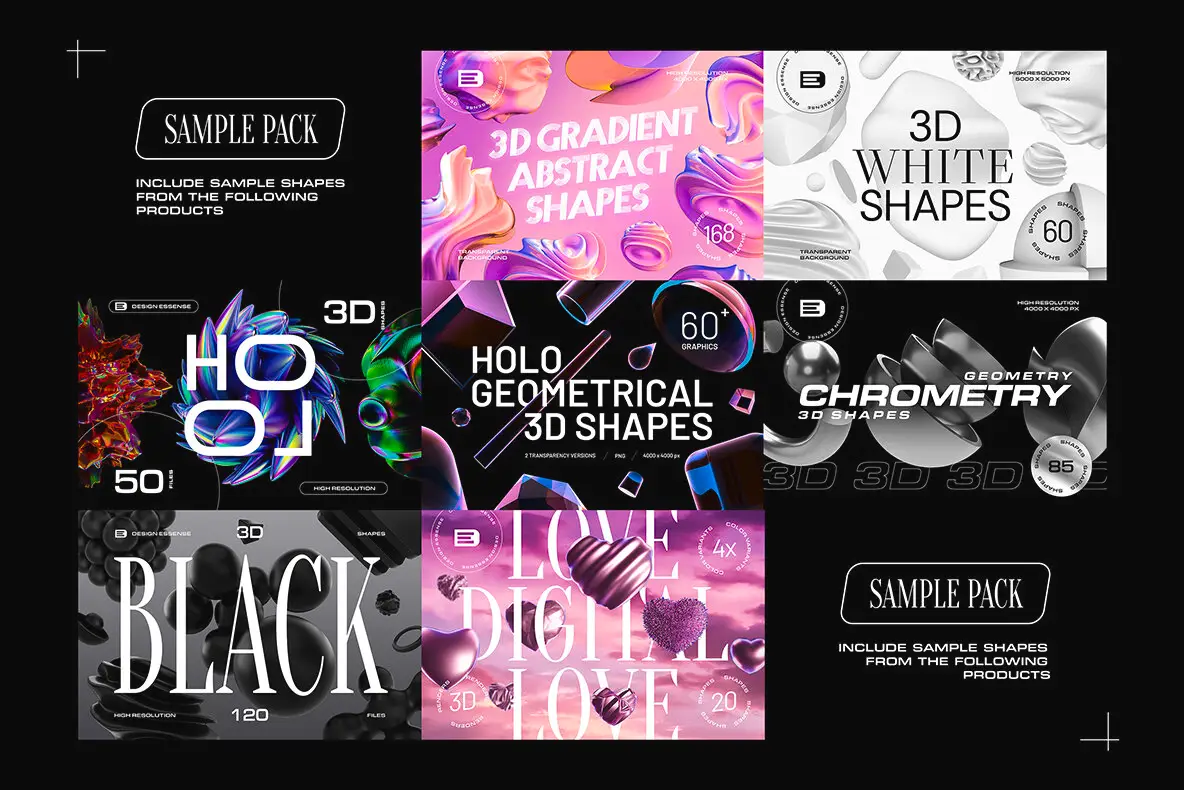 3D SAMPLE PACK 3D - YouWorkForThem