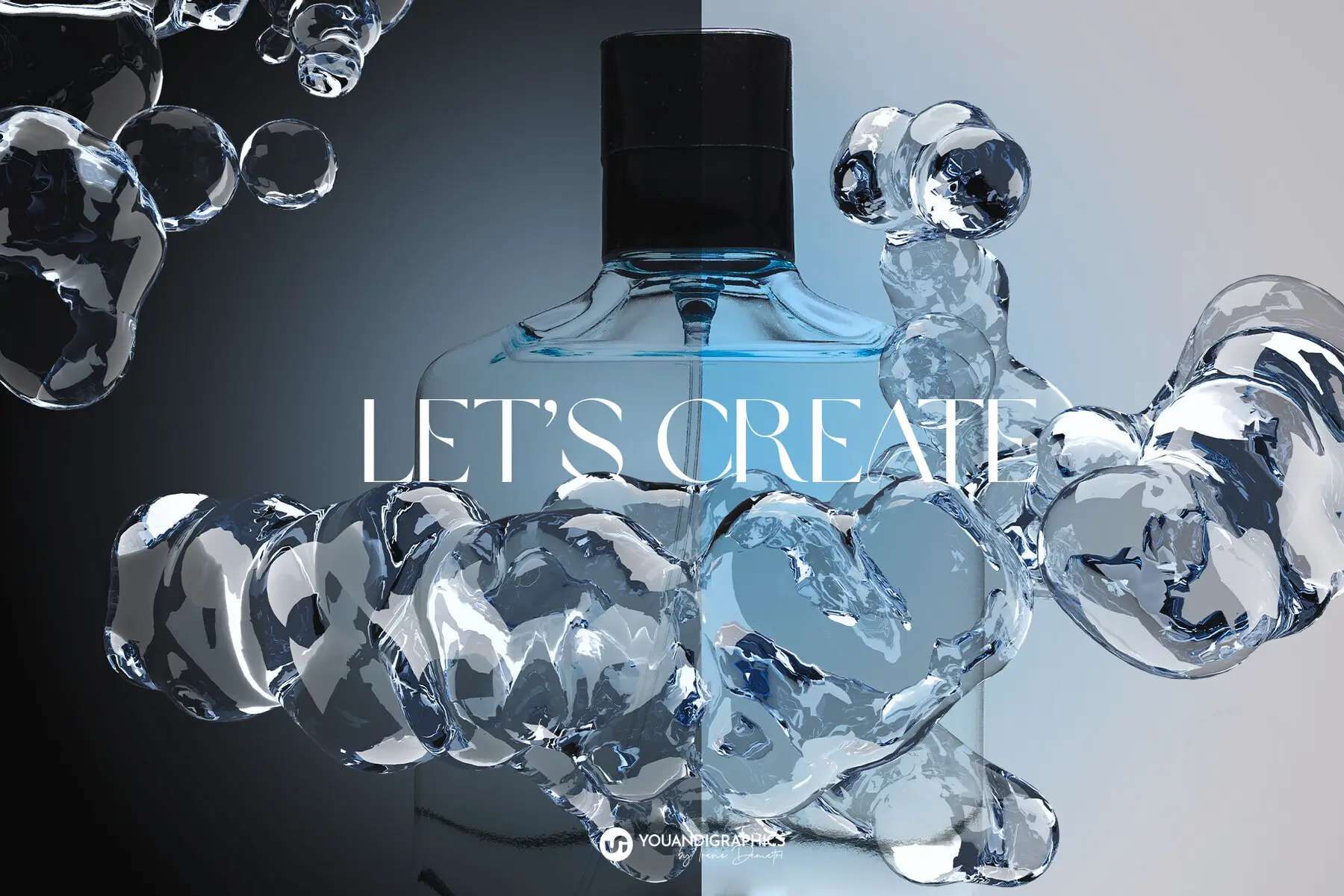 Water 3D Overlays with Transparency Graphics - YouWorkForThem