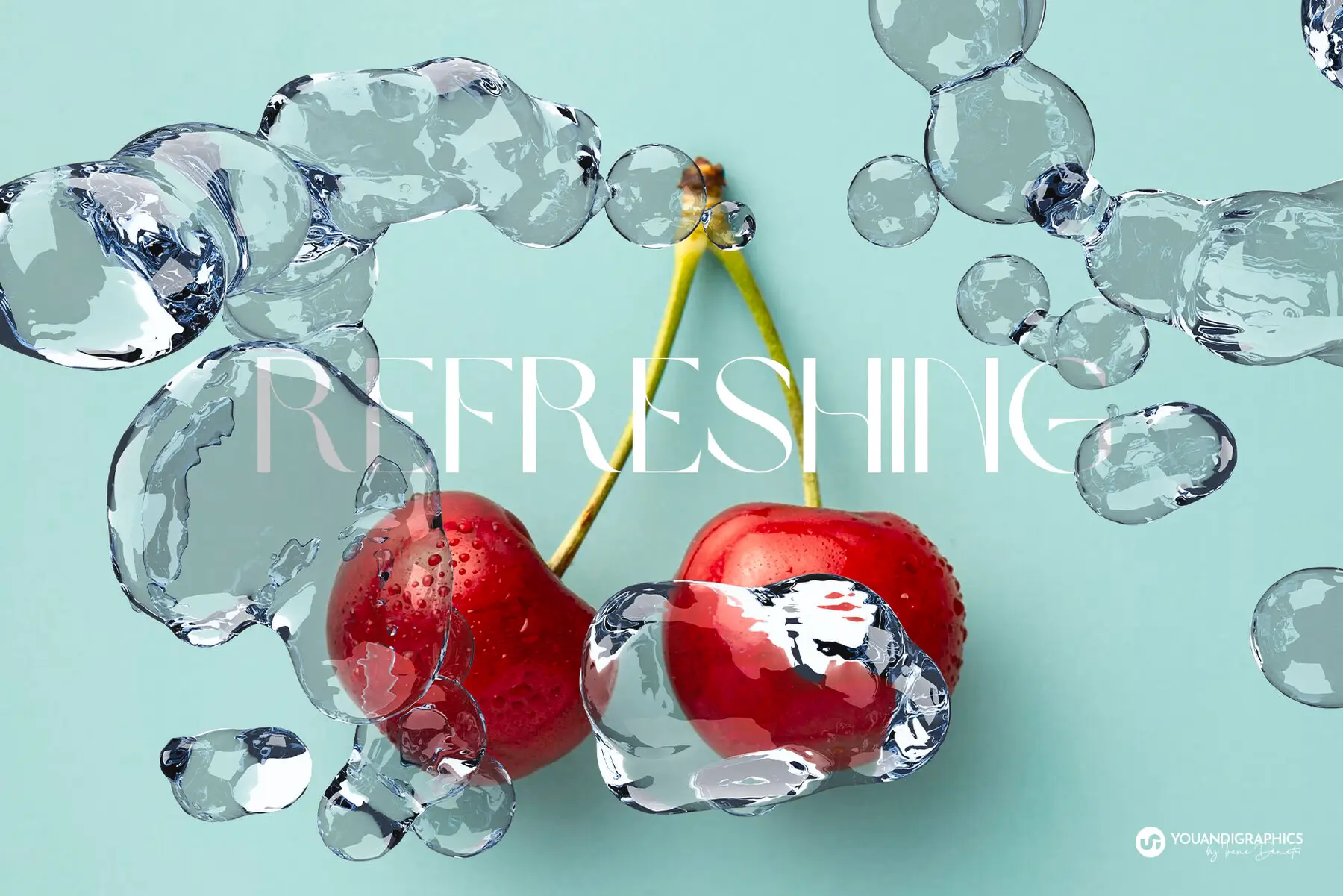 Water 3D Overlays with Transparency Graphics - YouWorkForThem