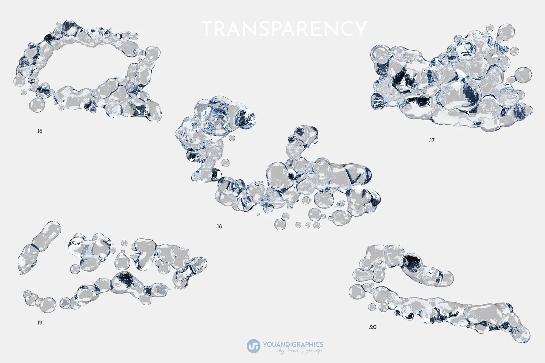 Water 3D Overlays with Transparency Graphics - YouWorkForThem