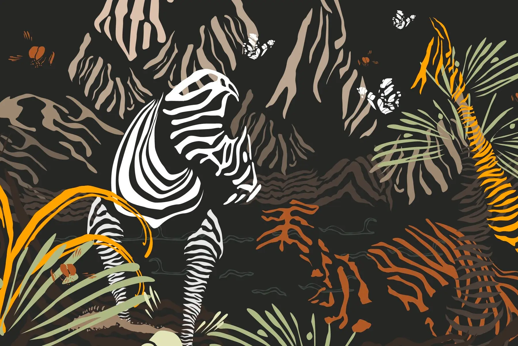 Wild Life Patterns: Nature-Inspired Vector Artistry for Design Projects ...